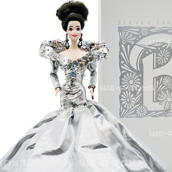 Barbie | Other | Vintage 993 Silver Starlight Barbie Doll Porcelain ...